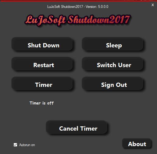 LuJoSoft Shutdown2017 - LuJoSoft